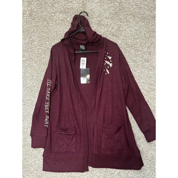 torrid | Sweaters | Torrid Disney Hocus Pocus Hooded Open Front Purple ...